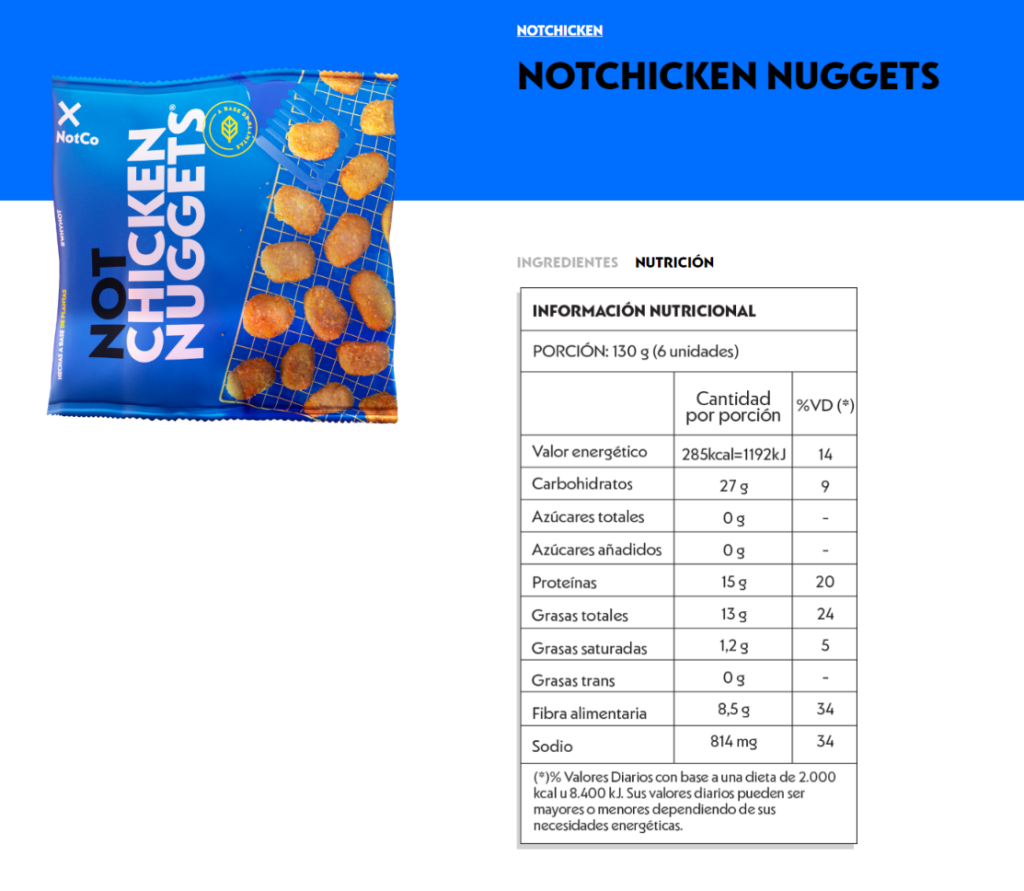 Nuggets Not Chicken NotCo 300g - BarnVille